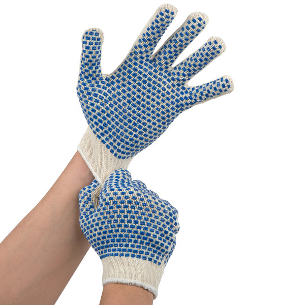 Cordova Medium Weight Natural Polyester / Cotton Work Gloves with Two ...