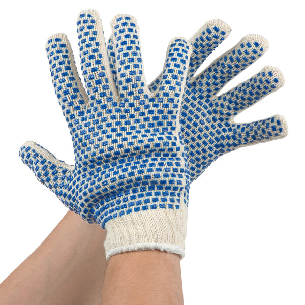 Cordova Medium Weight Natural Polyester / Cotton Work Gloves with Two ...