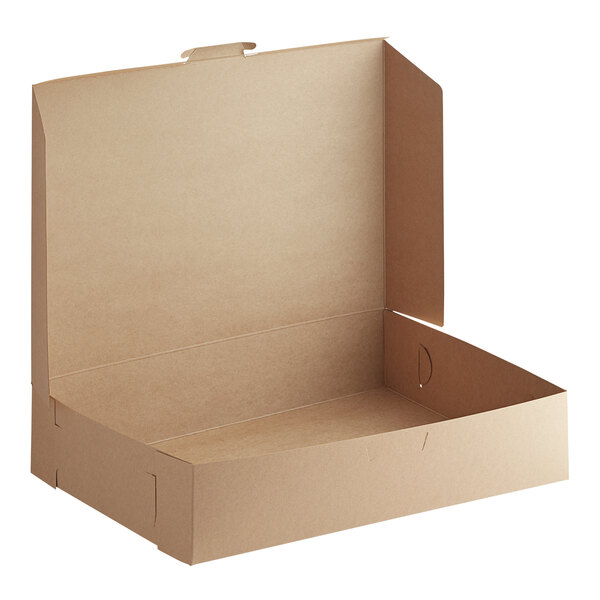 Baker's Lane 19" x 14" x 4" Kraft Customizable Half Sheet Cake / Bakery ...