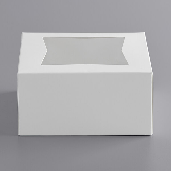 Baker's Lane White Cake / Bakery Box with Window (200/Bundle)