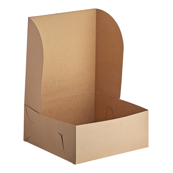 Baker's Lane 14" x 14" x 6" Kraft Cake / Bakery Box - 50/Bundle
