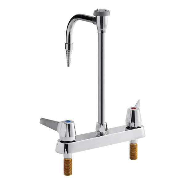 Delta Faucet W6740-10-C Deck-Mounted Laboratory Faucet with 6" Rigid ...