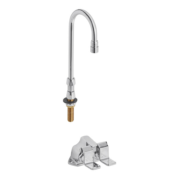 Delta Faucet 54T5432A Foot-Operated Deck-Mount 4 1/2" Rigid / Swivel ...