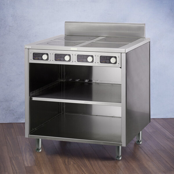 Spring USA BOH-3500 BOH Series 36" Slide-In Induction Cooking Cabinet ...
