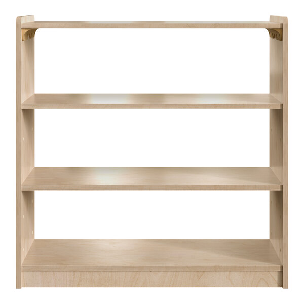 Flash Furniture Bright Beginnings 31 1/2" x 31 1/2" Wooden 3-Shelf Open ...