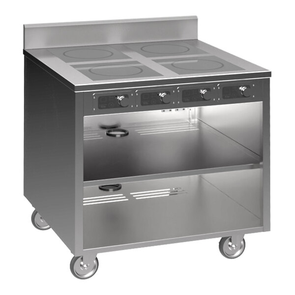 Spring USA BOH-3500C BOH Series 36" Mobile Induction Cooking Cart with ...