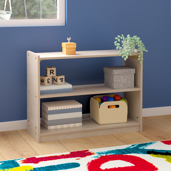 Flash Furniture Bright Beginnings 31 1/2" x 24 1/2" Wooden 2-Shelf Open ...