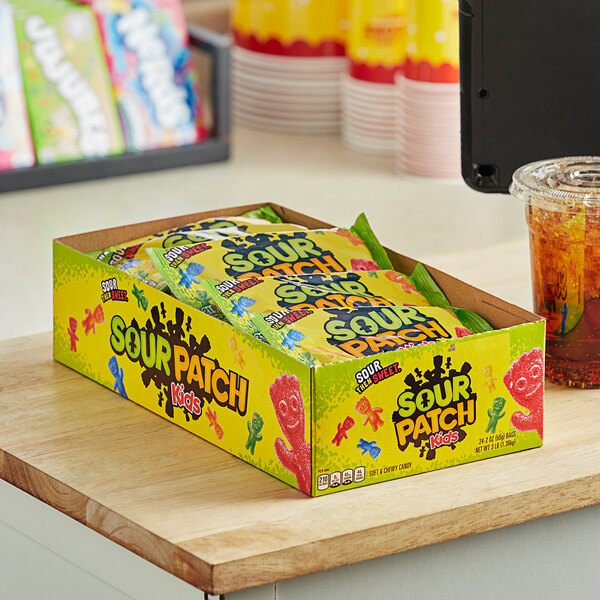 Sour Patch Kids Original Soft and Chewy Candy Pouch 2 oz. - 24/Case