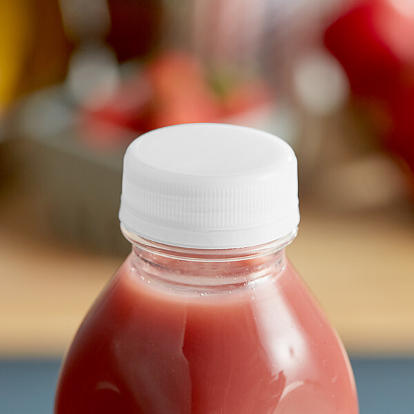 Clear Unlined Tamper-Evident Cap for HPP Juice Bottles - 2100/Case