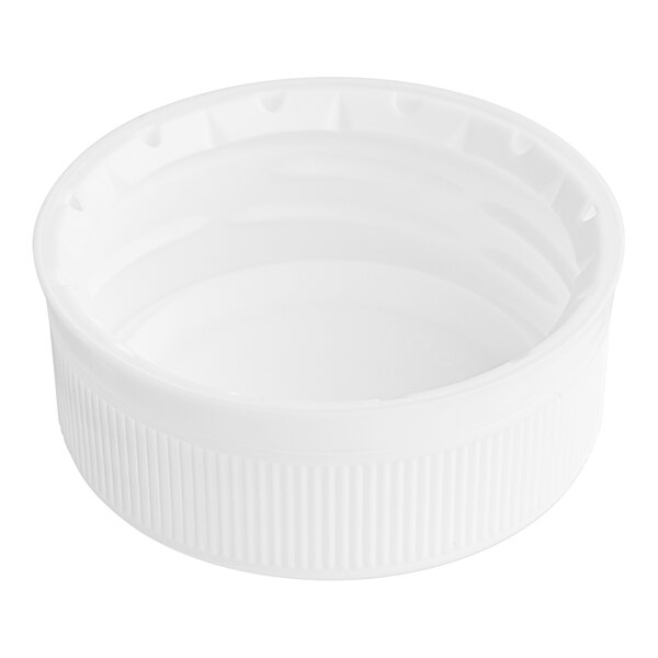 White Unlined Tamper-Evident Cap for HPP Juice Bottles - 2100/Case