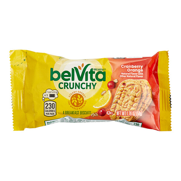 Nabisco belVita Cranberry Orange Breakfast Biscuits 4-Count (1.76 oz ...