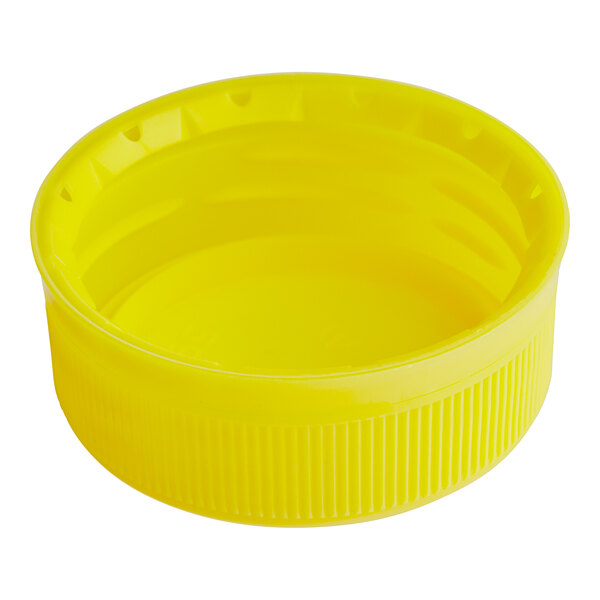 Yellow Unlined Tamper-Evident Cap for HPP Juice Bottles - 2100/Case