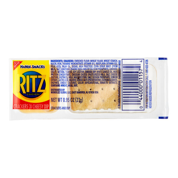 Nabisco Ritz Handi-Snacks Crackers N' Cheesy Dip 0.95 oz. - 80/Case