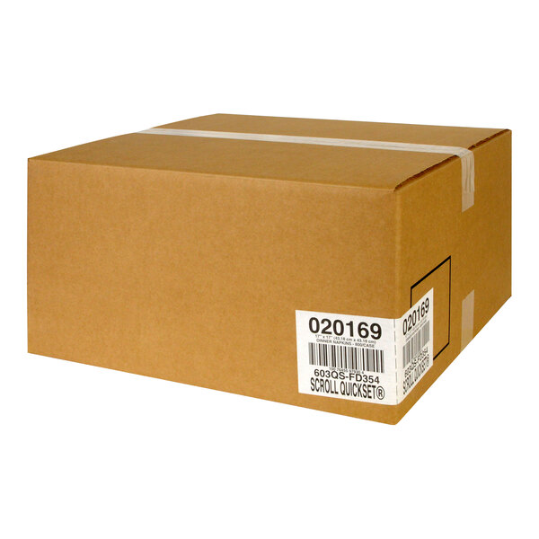 Hoffmaster Quickset 17" Square 2-Ply White Scroll Print Pocket Fold ...