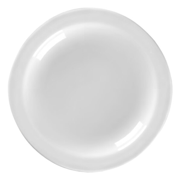 RAK Youngstown 5 5/8" Ivory Narrow Rim China Flat Plate - 24/Case