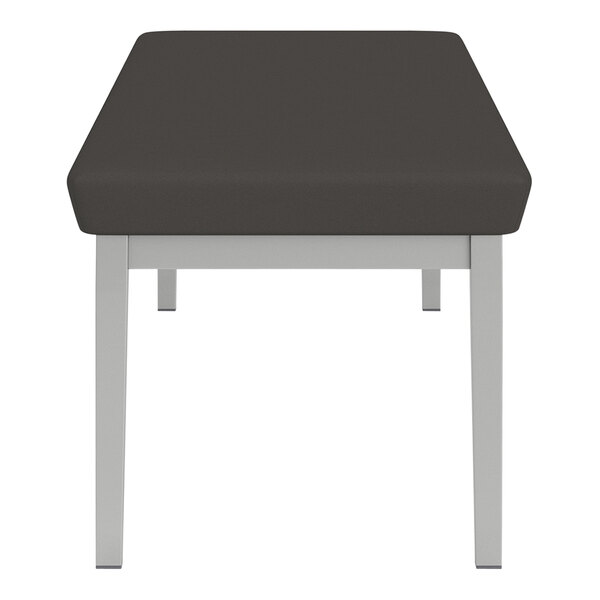 Lesro Lenox Steel Patriot Plus Charcoal Vinyl 3-Seat Bench