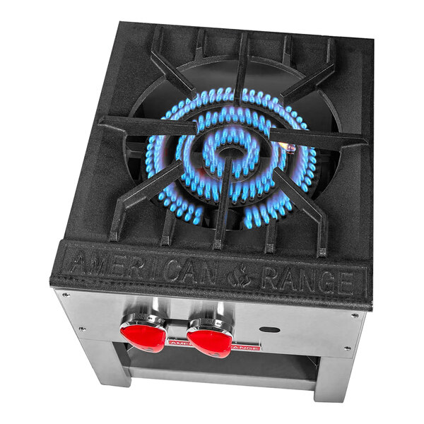 American Range ARSP-18-2 Natural Gas 2-Burner Stock Pot Stove with 3 ...