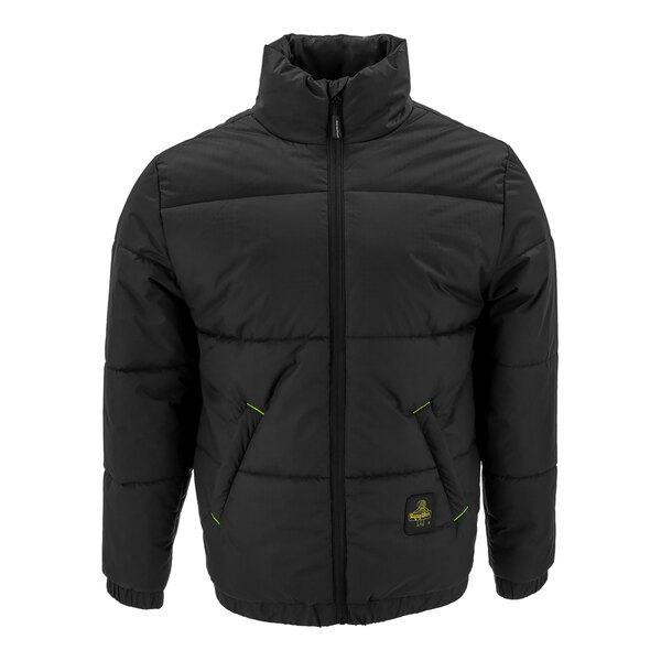 RefrigiWear Glacier Max Black Puffer Jacket 8375RBLKXLG - XL