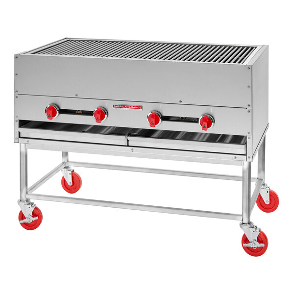 American Range AHS-4827 27" x 48" Natural Gas 4-Burner Horizontal ...