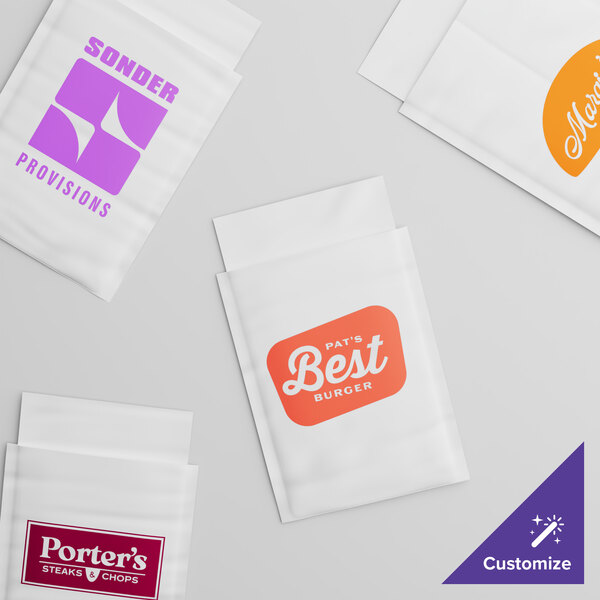 Vela 6" x 8" White Customizable Paper Layflat Shipping Bag - XS - 250/Pack