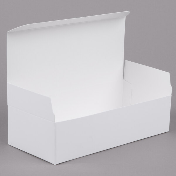 Baker's Lane 1 lb. White 1-Piece Auto-Popup Candy Box - 250/Case