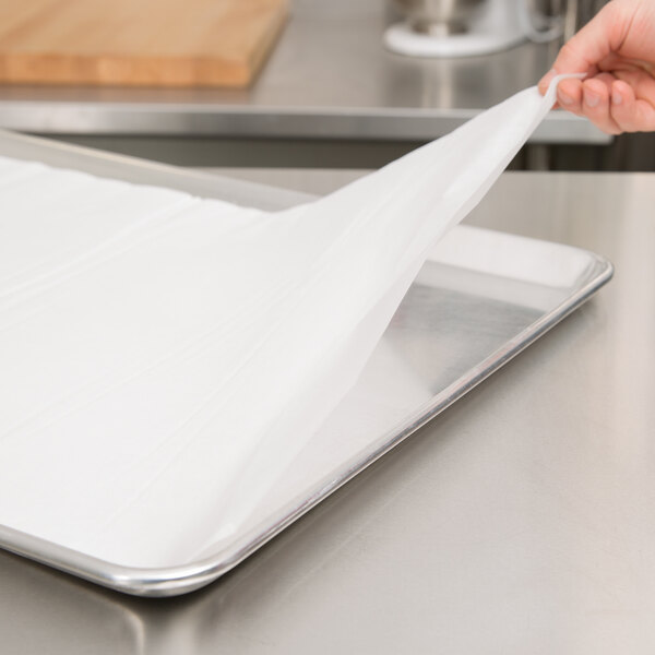 Baker's Lane 16" x 24" Full Size Silicone Coated Parchment Paper Bun ...