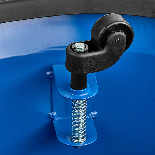 Lavex Steel Rolling Step Stool with 17" Top Step Height - 330 lb. Capacity