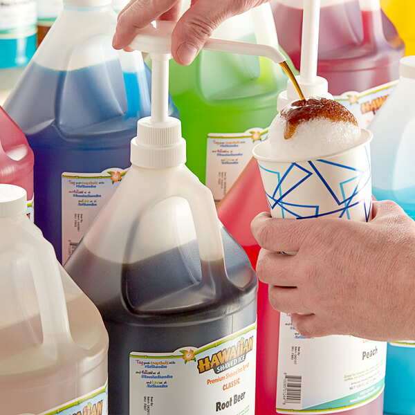 Hawaiian Shaved Ice Root Beer Snow Cone Syrup 1 Gallon