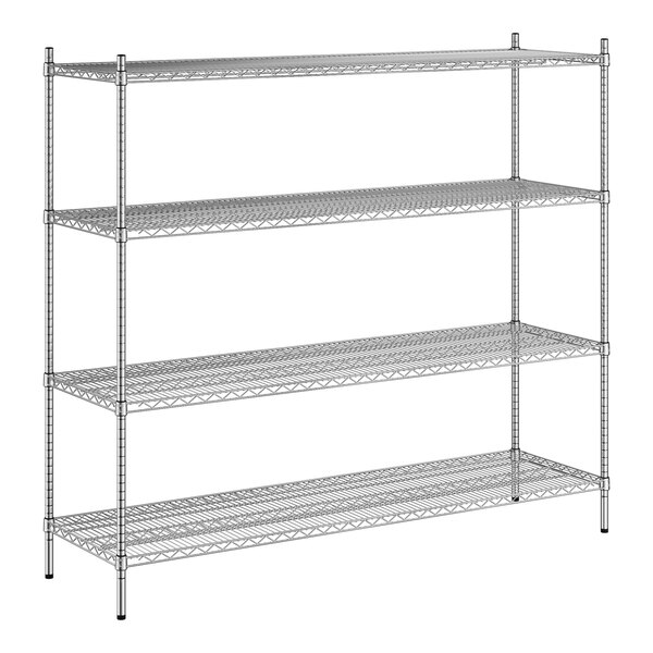 Regency Spec Line 21" x 72" x 64" NSF Stainless Steel Wire Stationary ...