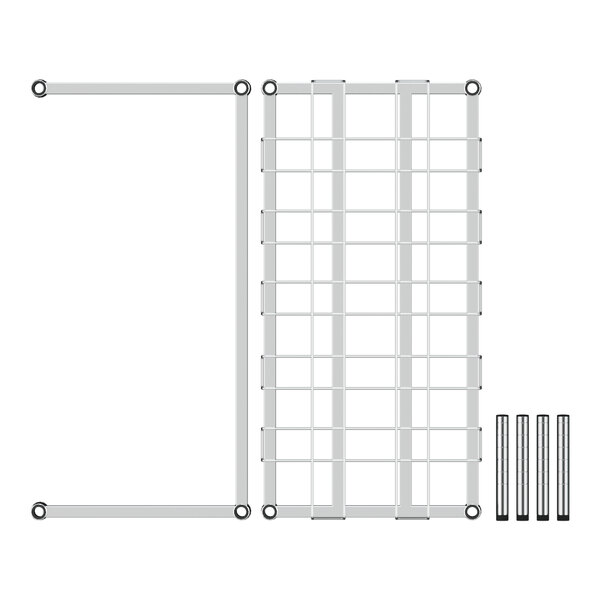 Regency Spec Line 18" x 36" x 8" NSF Stainless Steel Wire Stationary ...