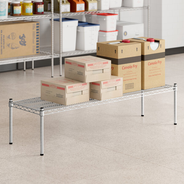 Regency Spec Line 18" x 60" x 14" NSF Stainless Steel Wire Stationary ...