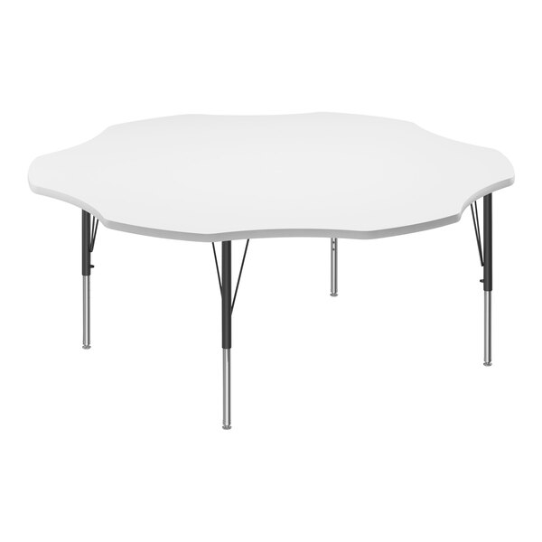 Correll 60" Flower White 19"-29" Adjustable Height High-Pressure Dry ...