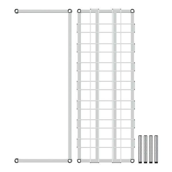 Regency Spec Line 18" x 48" x 8" NSF Stainless Steel Wire Stationary ...