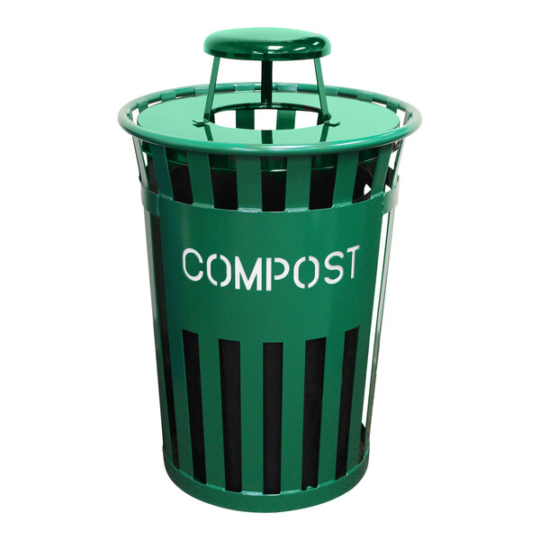 Witt Industries Oakley Eco M3601CP-RC-GN 36 Gallon Green Outdoor ...