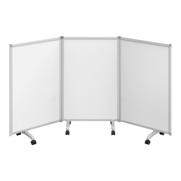 Luxor 3-Panel Mobile Magnetic Whiteboard / Room Divider MB9152WW