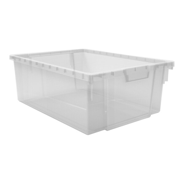 Luxor 12 1/4" x 16 3/4" x 6" Large Clear Stackable Storage Bin MBS-BIN ...