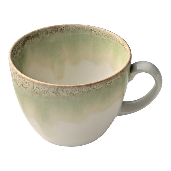 Heart & Soul Perfect Match 7 oz. Thyme Porcelain Cup - 6/Case