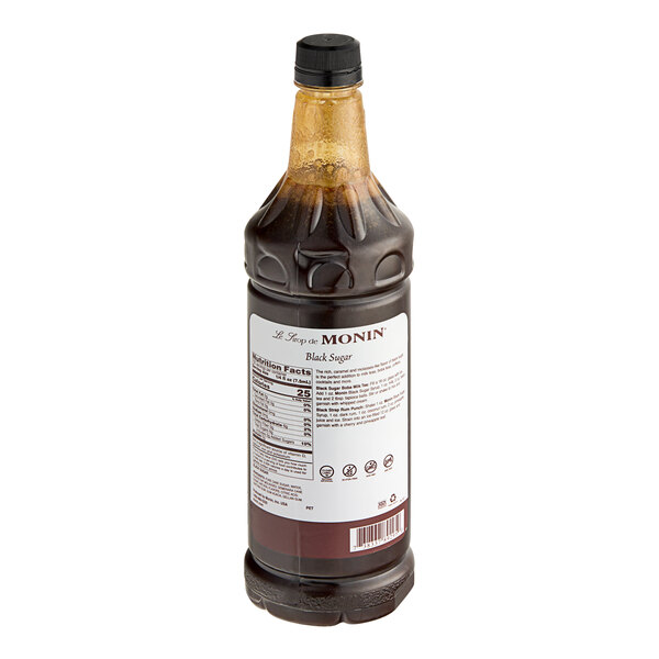 Monin Premium Black Sugar Flavoring Syrup 1 Liter