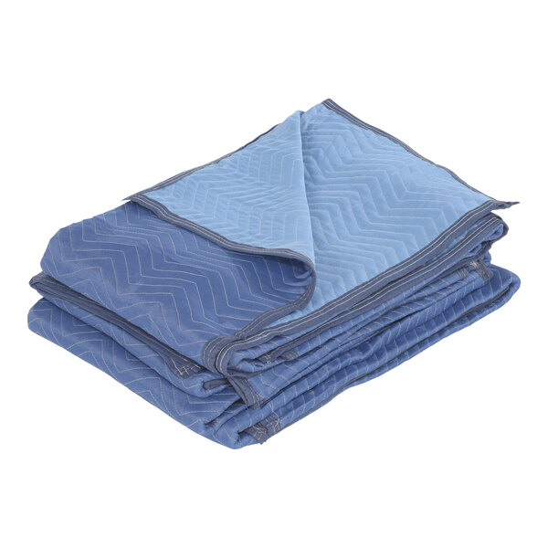 Vestil 72" x 80" All-Weather Blue Non-Woven Fabric Moving Blanket QPC ...