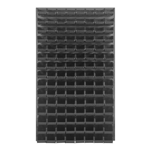 Quantum 36" x 61" Gray Steel Louvered Panel with (120) 7 3/8" x 4 1/8 ...