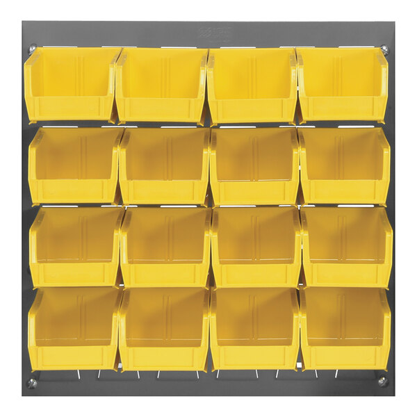 Quantum 18" x 19" Gray Steel Louvered Panel with (16) 7 3/8" x 4 1/8" x ...