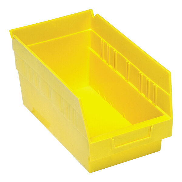 Quantum STORE-MORE 11 5/8" x 6 5/8" x 6" Yellow Shelf Bin QSB202YL