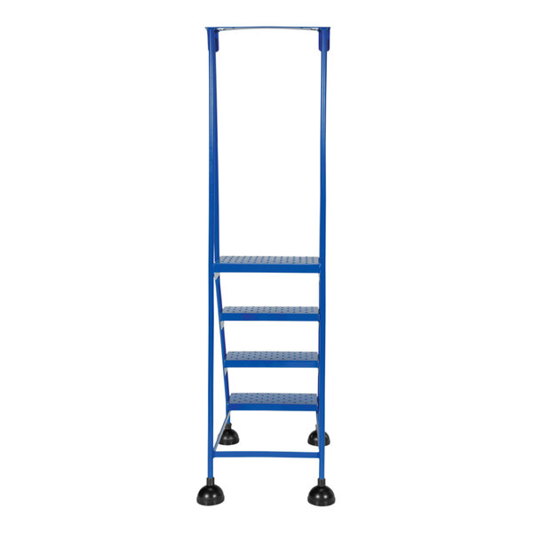 Vestil 16" x 11" x 38 3/16" Blue 4-Step Spring-Loaded Commercial ...