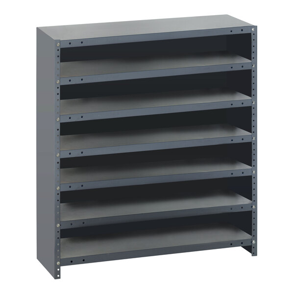 Quantum Super Tuff 36" x 12" x 39" Steel Closed 7-Shelf Euro Drawer ...