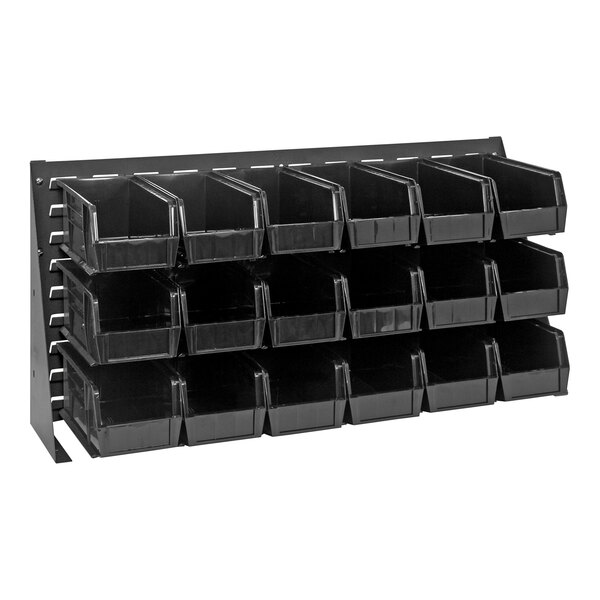 Quantum 36" x 8" x 19" Gray Steel Bench Rack with (18) 10 7/8" x 5 1/2 ...