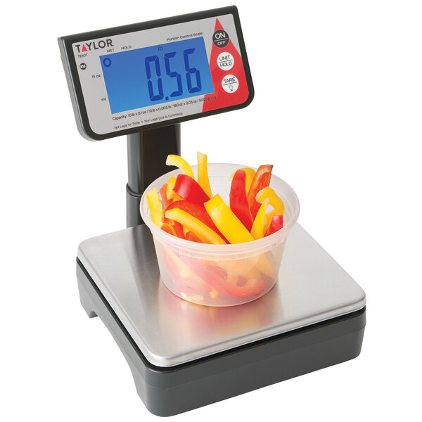 Taylor TE10T 10 lb. Digital Portion Control Scale with Tower Readout ...