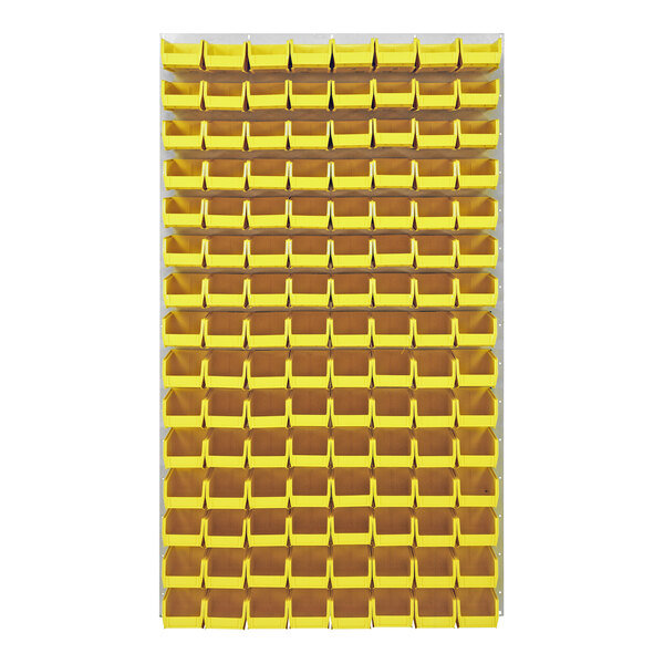 Quantum 36" x 61" Oyster White Steel Louvered Panel with (120) 7 3/8" x ...