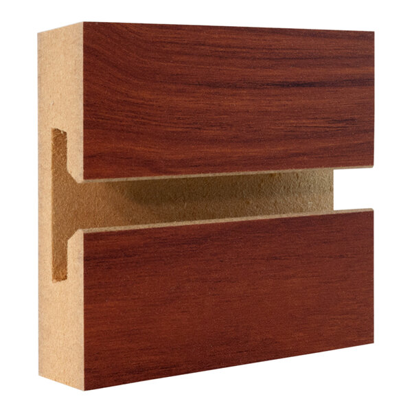 8'W x 4'H Cherry Horizontal Slatwall Panel