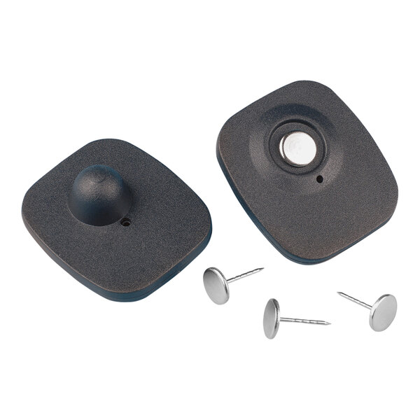 8.2 MHz Large Black Checkpoint Compatible Hard Tags - 100/Pack