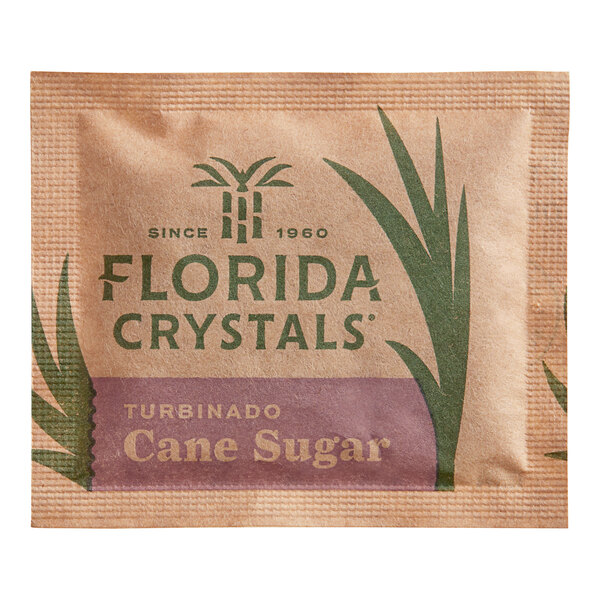 Florida Crystals Turbinado Cane Sugar 4.5 Gram Packets - 1200/Case